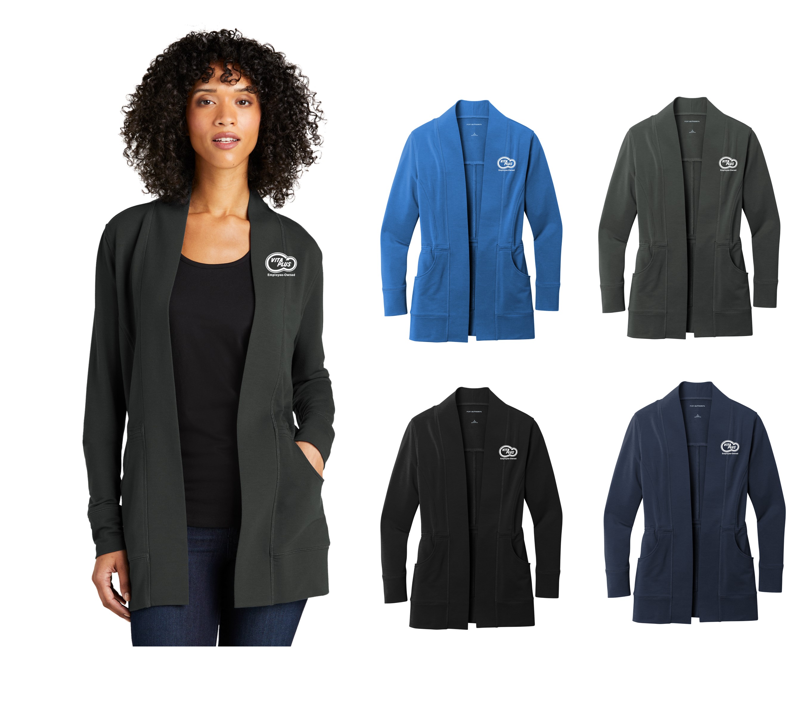 VITAPLUS :: Port Authority® Ladies Microterry Cardigan